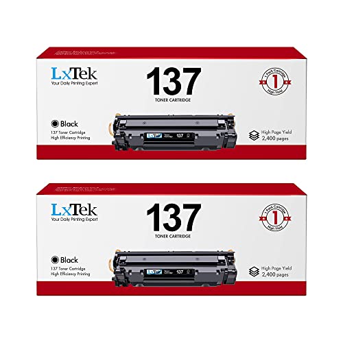 LxTek Compatible Toner Cartridge Replacement for Canon 137 Toner cartridg CRG137 CRG 137 9435B001AA to use with imageclass d570 mf236n mf232w mf216n mf244dw mf242dw mf232w ,2 Black