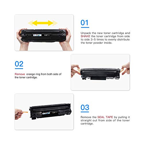 LxTek Compatible Toner Cartridge Replacement for Canon 137 Toner cartridg CRG137 CRG 137 9435B001AA to use with imageclass d570 mf236n mf232w mf216n mf244dw mf242dw mf232w ,2 Black