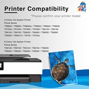 st@r ink Compatible Ink Cartridge Replacement for Canon 280 281 XXL PGI-280XXL CLI-281XXL for Pixma TR8620 TR8520 TR7520 TS6320 TS6120 TS6220 TS9520 TS9120 TS8320 Printer(2 PGBK,1BK/1C/1M/1Y) 6 Packs