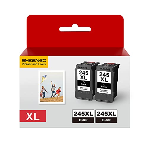 245XL Black Ink Cartridge High Capacity Ink Multi Pack for Canon 245XL Black Ink 245 PG-245 Compatible with Canon Pixma MX490 MX492 MG2522 TS3100 TS3122 TS3300 TS3322 TR4500 TR4520 TR4522 Printer