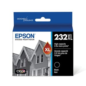 epson t232 black ink cartridge, high capacity