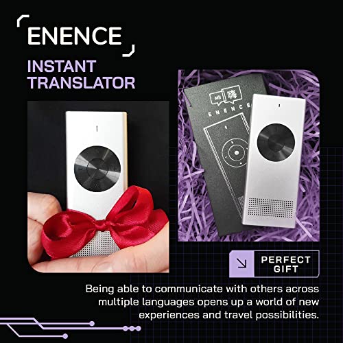 Muama Enence Instant Two-Way Translator. Portable Real-time Translation in 36 Different Languages. Perfect as a Pocket Dictionary and for Learning, Travel and Business Communications