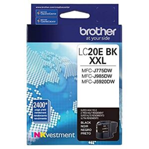 brother lc20ebk super high yield black ink cartridge