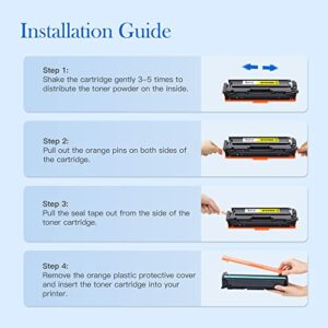 Valuetoner Compatible Toner Cartridge Replacement for HP 201X 201A CF400X CF401X CF402X CF403X CF400A for Color Laserjet Pro MFP M277dw M252dw M277n M277c6 M252n M277 (Black, Cyan, Magenta, Yellow)