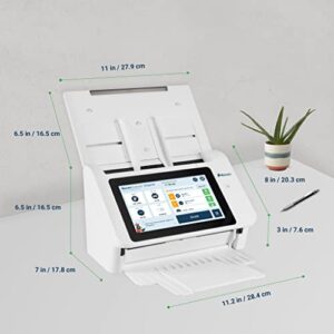 Raven Original Document Scanner - Huge Touchscreen, Color Duplex Feeder (ADF), Wireless Scanning to Cloud, WiFi, Ethernet, USB, Home or Office Desktop (2nd Gen)