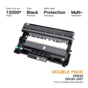 E-Z Ink (TM Compatible Drum Unit Replacement for Brother DR630 DR 630 to Compatible with DCP-L2520DW DCP-L2540DW HL-L2300D HL-L2305W HL-L2320D HL-L2340DW HL-L2360DW HL-L2380DW HL-L2680W (2 Pack)