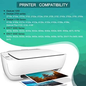 GREENBOX Remanufactured Ink Cartridge Replacement for HP 67 67XL for DeskJet 2732 2755 Envy 6052 6058 6075 DeskJet Plus 4152 4155 4158 Printer (1 Black 1 Tri-Color)