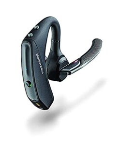 plantronics – voyager 5200 uc (poly) – bluetooth single-ear (monaural) headset – compatible to connect to your pc and/or mac – works with teams, zoom & more – noise canceling