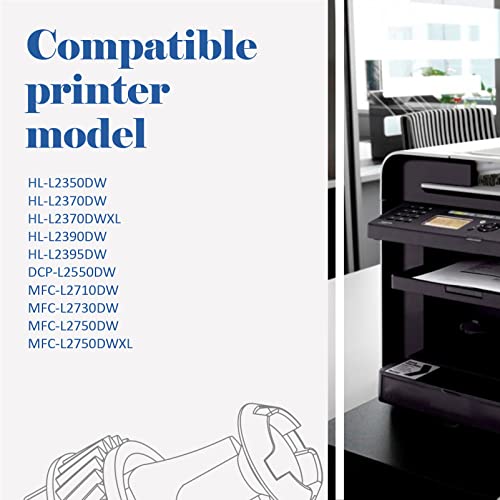 TN760 TN730 Toner for Brother Printer Compatible Replacement for Brother TN760 TN-760 TN 760 TN-730 TN 730 Work for DCP-L2550DW MFC-L2710DW MFC-L2750DW HL-L2350DW HL-L2395DW Cartridge (Black, 2-Pack)