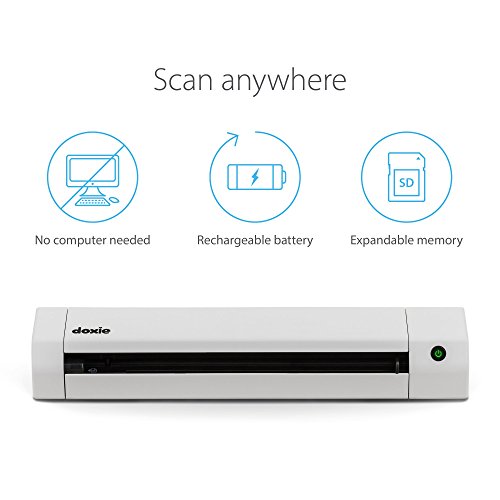 Doxie Go SE Wi-Fi - Simplify Going Paperless with The First Easy-to-Use Wireless Document & Photo Scanner with Portable Scanning, Unlimited Searchable Documents & Seamless Software for Mac, PC, & iOS