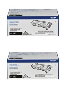 brother genuine tn-880 (tn880) super high yield black laser toner -cartridge 2-pack