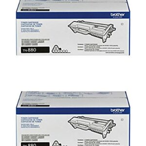 Brother Genuine TN-880 (TN880) Super High Yield Black Laser Toner -Cartridge 2-Pack