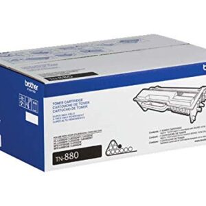 Brother Genuine TN-880 (TN880) Super High Yield Black Laser Toner -Cartridge 2-Pack