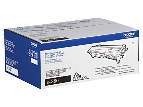 Brother Genuine TN-880 (TN880) Super High Yield Black Laser Toner -Cartridge 2-Pack