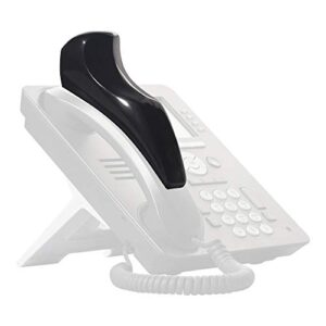 softalk ii black phone shoulder rest | landline telephone accessory (00801m)