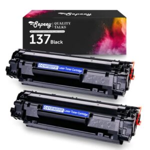 sepeey compatible for canon 137 black toner cartridge, use with canon imageclass mf216n mf227dw mf236n mf249dw mf242dw mf244dw mf247dw mf229dw mf232w mf212w d570 lpb151dw printer, 2pack replacement