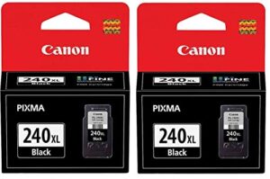 genuine canon pg-240xl (5206b001) black ink cartridge 2-pack by canon