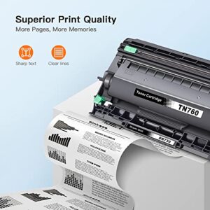 E-Z Ink (TM) Compatible Toner Cartridge and Drum Unit Replacement for Brother TN760 TN-760 TN730 TN-730 DR730 to use with HL-L2350DW MFC-L2710DW Printer (2 Toner Cartridge, 1 Drum Unit, Black)