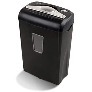 aurora au870ma high-security 8-sheet micro-cut paper credit card shredder black