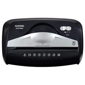 Aurora AU870MA High-Security 8-Sheet Micro-Cut Paper Credit Card Shredder Black