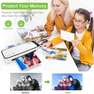 Laminator Machine with Laminating Sheets A4 Portable Thermal Lamination 9-Inch Laminate for Personal Office School Home Use, 6 in 1 Laminater Quick Warm Up Never Jam