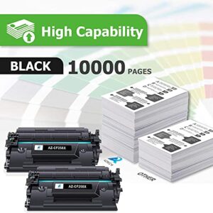 Aztech Compatible Toner Cartridge Replacement for HP 58X CF258X 58A CF258A for HP Pro M404n M404dn M404dw MFP M428fdw M428dw M428fdn High Yield Printer Toner (Black 2-Pack)