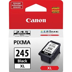 Canon 2 Pack PG-245 XL High Capacity Black Ink Cartridge for PIXMA MG Printers - 12ml