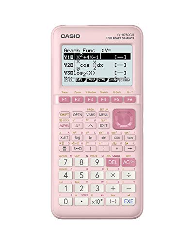 Casio fx-9750GIII, Standard Graphing Calculator, Python and Natural Text Book Display, Black