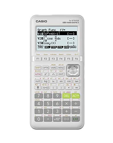 Casio fx-9750GIII, Standard Graphing Calculator, Python and Natural Text Book Display, Black