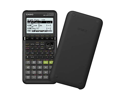 Casio fx-9750GIII, Standard Graphing Calculator, Python and Natural Text Book Display, Black