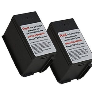 2-Pack Compatibe 793-5 Red Ink Cartridge for P700, DM100i, DM125i, DM150i, DM175i, DM200L, DM225 Postage Meters