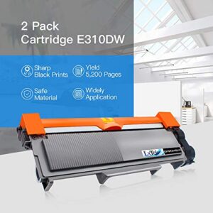 LxTek Compatible Toner Cartridge Replacement for Dell E310dw P7RMX PVTHG 593-BBKD E310 E514 E515 to use with E310dw, E515dw, E514dw, E515dn Printer, High Yield (Black, 4-Pack)