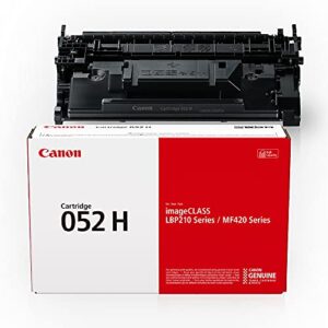 canon genuine toner cartridge 052 black, high capacity (2200c001), 1-pack, for canon imageclass mf429dw, mf426dw, mf424dw, lbp215dw, lbp214dw laser printers, toner 052 high capacity black, 1 size