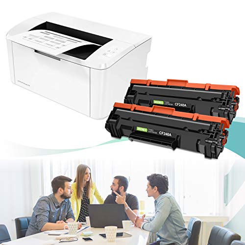 GREENBOX Compatible Toner Cartridge Replacement for HP CF248A 48A for HP Laserjet Pro M15w M15a M16a M16w HP Laserjet MFP M28w M28a M29a MFP M29w 248A Printer Toner (Black 2 Pack)