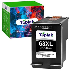 63xl black ink cartridge replacement for hp ink 63 xl for officejet 3830 4650 4652 4655 5200 5252 5255 5258 envy 4520 4512 deskjet 1112 2132 3630 3632 printer hp63 hp63xl