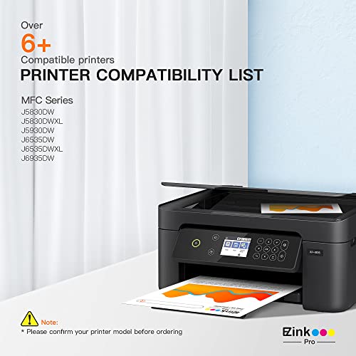 E-Z Ink Pro LC3029XXL Compatible Ink Cartridge Replacement for Brother LC3029 XXL LC3029BK LC 3029 to use with MFC-J5830DW MFC-J5830DWXL MFC-J5930DW MFC-J6535DW MFC-J6535DWXL MFC-J6935DW (4 Pack)