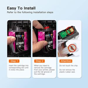 E-Z Ink Pro LC3029XXL Compatible Ink Cartridge Replacement for Brother LC3029 XXL LC3029BK LC 3029 to use with MFC-J5830DW MFC-J5830DWXL MFC-J5930DW MFC-J6535DW MFC-J6535DWXL MFC-J6935DW (4 Pack)