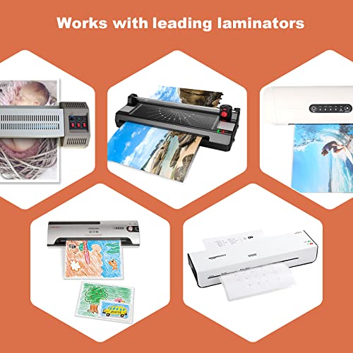 FungLam Laminating Sheets, 8.9 x 11.4-Inches Thermal Laminating Pouches, 3 mil Thick, 500-Pack, Clear