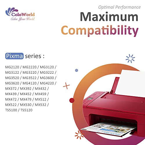 ColoWorld Remanufactured Ink Cartridge Replacement for Canon 241 CL-241XL for Pixma MG3620 MG3600 MX452 MG2120 MG3520 MX472 MG3220 MX432 MG2220 MX512 MG3122 MG3222 MG3120 Printer (1 Color)