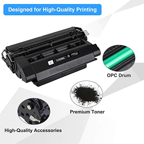 TRUE IMAGE Compatible Toner Cartridge Replacement for HP 90A CE390A 90X CE390X Enterprise 600 M602 M601 M4555 M602dn M602n M602x M603dn M603n M4555f M4555h Printer (Black, 1-Pack)