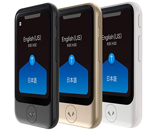 Pocketalk Model S Real Time Two-Way 82 Language Voice Translator with 2 Year Built-in Data and Text-to-Translate Camera & HIPAA Compliant/White