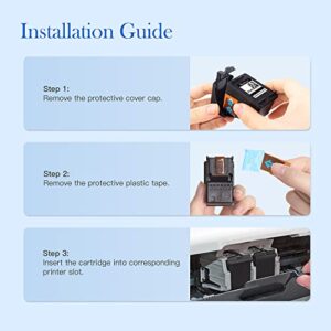 Valuetoner Remanufactured Ink Cartridge Replacement for HP 63 XL 63XL High Yield for Envy 4520 4512 4516 Officejet 5260 5252 3830 3833 4655 5255 Deskjet 1112 2130 3630 3634 Printer (Black, 2-Pack)