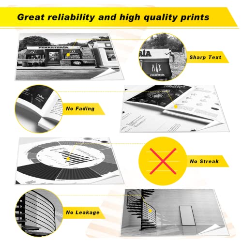 v4ink Compatible CE255X Toner Cartridge Replacement for HP 55X CE255X 55A CE255A 12500 Pages for HP P3015 P3015dn P3015x HP Enterprise Pro 500 MFP M525 M521 M521dn M521dw Printer