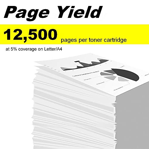 v4ink Compatible CE255X Toner Cartridge Replacement for HP 55X CE255X 55A CE255A 12500 Pages for HP P3015 P3015dn P3015x HP Enterprise Pro 500 MFP M525 M521 M521dn M521dw Printer