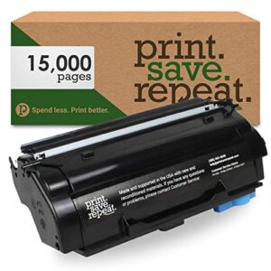 print.save.repeat. lexmark 55b1h00 high yield remanufactured toner cartridge for ms331, ms431, mx331, mx431 laser printer [15,000 pages]