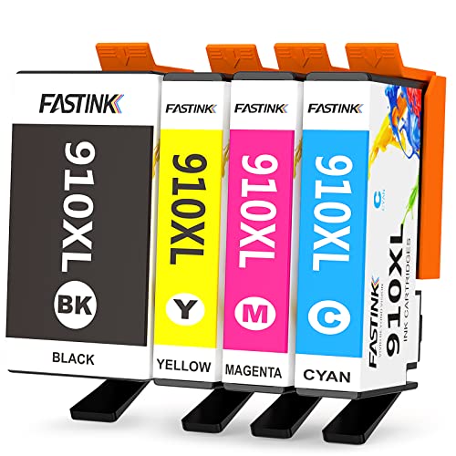 FASTINK Compatible 910XL Ink Cartridges Combo Pack,High Yield,Replacement for HP 910XL 910 XL,Works with HP OfficeJet Pro 8025, 8025e, 8035, 8035e, 8028, 8020 Printer for HP910 HP910 XL