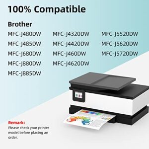 LC201 LC203 Ink Cartridges | High Yield |10 Pack (4BK/2C/2M/2Y) | Replacement for Brother LC203 Work with Brother MFC-J480DW, MFC-J4420DW, MFC-J680DW Printer for Brother LC203 Ink Cartridges