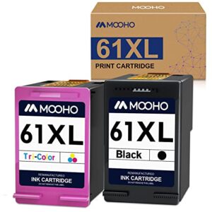 ink cartridge for hp 61xl 61 xl ink cartridge combo pack remanufactured for hp envy 5530 ink cartridges for hp envy 4500 5535 officejet 4630 2620 4635 deskjet 1000 1010 (1 black, 1 tri-color)