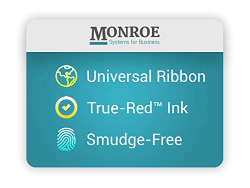 Monroe Calculator M33X Super Saturated Ribbon Cartridge for Monroe 6120X, 2020PlusX, 122PDX, 8130X, 8145X, and UltimateX