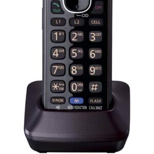 Panasonic KX-TGA950 Dect 6.0 Plus 2-Line Caller ID Call Block 3-Way Conferencing Landline Cordless Accessory Handset for KX-TGXXXX Series Phones (2-Pack)